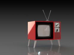 vintage tv with legs 3d models 【 STLFinder