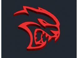 dodge logo back of hellcat logo 3D Models | Page 1 | STLFinder
