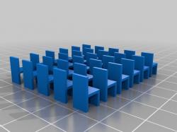 20 Folding chairs and 5 round tables HO Scale 187 3D Models | Page 1 ...