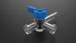 four way stopcock assembly 3d models 【 STLFinder