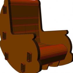 Rocking chair with corrugated cardboard 3D Models | Page 1 | STLFinder
