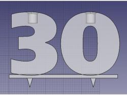 birthday cake numbers 3d models 【 STLFinder