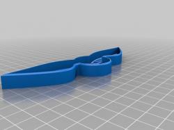 one piece character long dark hair blue eyes golden snake earrings 3D ...