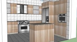 3d kitchen with island design on paper | Page 1 | STLFinder