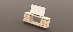led tv stand sketchup 3D Models | Page 1 | STLFinder