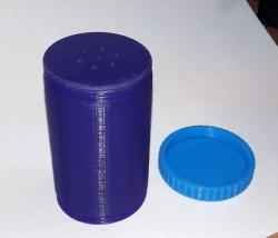 6 oz glass cheese shaker with slotted chrome plated lid pepper flakes ...