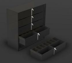 drawer organizer 3d models 【 STLFinder