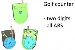 golf stroke counter 3d models 【 STLFinder