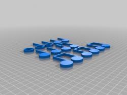 set of eight musical notes 3D Models | Page 1 | STLFinder