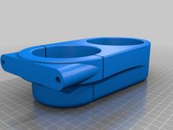 aluminum block mounting for 3kw hqd spindle adjustable slot hole 3D ...