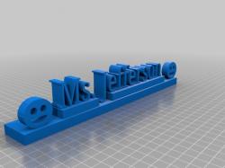desk name tags 3d models 【 STLFinder