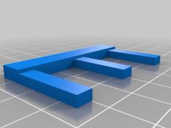 letter e 3d models 【 STLFinder