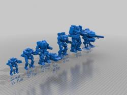 Cyberpunk Brawler Mecha 15mm Scale Unbased 3D Models | Page 1 | STLFinder