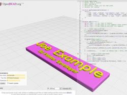 name plate generator openjscad 3d models | Page 1 | STLFinder