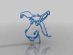donkey side profile 3d models 【 STLFinder