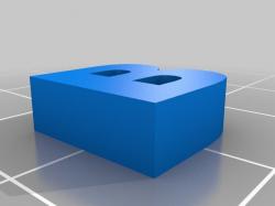 letra b 3d models 【 STLFinder