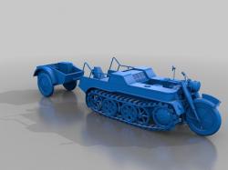 sdkfz2 german kettenkrad 118 scale 3d models 【 STLFinder