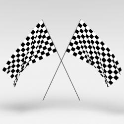 race car printable checkered finish line flags template for cake 3D ...