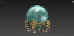 crystal ball 3d model 【 STLFinder