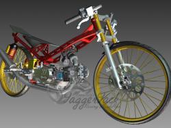 dragbike frame for cub series 3D Models | Page 1 | STLFinder