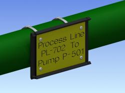 pipe label traffolyte engraved 3D Models | Page 1 | STLFinder