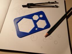 hexagon spinner template 3d models 【 STLFinder