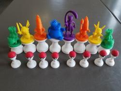 pokemon chess set 3d models 【 STLFinder