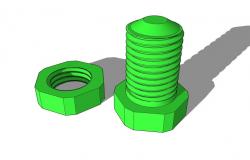 m24 nut drawing with flange knurled design 3D Models | Page 1 | STLFinder