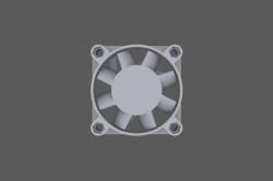 Brushless DC fan 80x80 3D print model 【 STLFinder