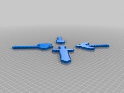minecraft diamond sword and pickaxe 3d models 【 STLFinder