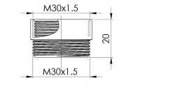 reduction adapter for danfoss rtd silver crest lidl m30x1 5 3d models ...
