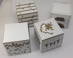 Minecraft cardstock laser cut blocks 3D Models | Page 1 | STLFinder