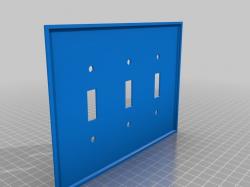 3 switch light switch cover 3D Models | Page 1 | STLFinder