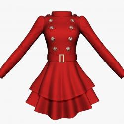 3d rose mesh long sleeve maxi dress | Page 1 | STLFinder