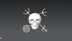 trident with skull 3d models 【 STLFinder