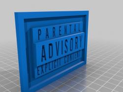 explicit content logo 3d models 【 STLFinder