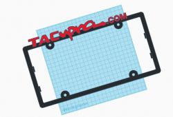 license plate frame 3d models 【 STLFinder