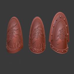 salamanders shoulder pads 3D Models | Page 1 | STLFinder