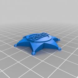 sheriff badge template 3d models 【 STLFinder