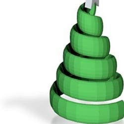 swirl xmas trees smaller 3d models 【 STLFinder
