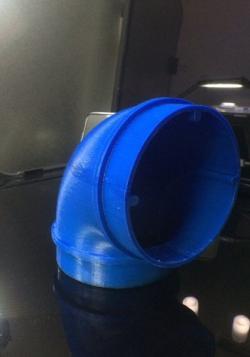 air duct 100mm elbow 3d models 【 STLFinder