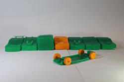 hot wheels toy car track set spiral speed crash powered by motorized ...