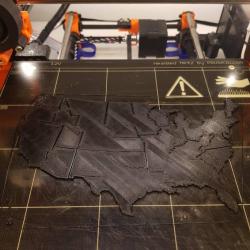 printable map of the 50 states with names 3D Models | Page 1 | STLFinder