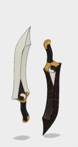 kanshou and bakuya swords 3d models 【 STLFinder