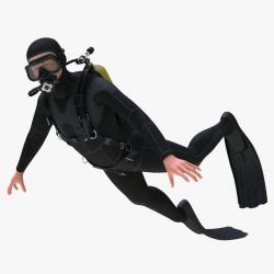 Diver rigged 3D Models | Page 1 | STLFinder