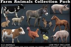 farm animals collection v2 3d models | Page 1 | STLFinder