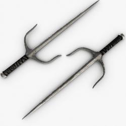 low poly ninja sai weapons 3d models | Page 1 | STLFinder