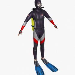 scuba diver by 3drivers 3d models | Page 1 | STLFinder