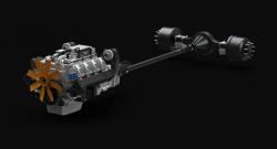 electric vehicle powertrain 3d model 【 STLFinder