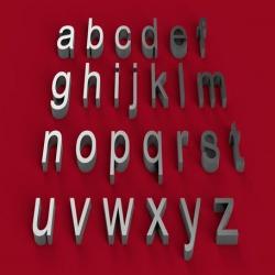 3d letters lowercase 【 STLFinder